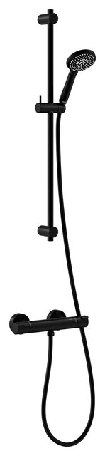 Core Matt black Shower set flex + thermostat [https://damixa.com]